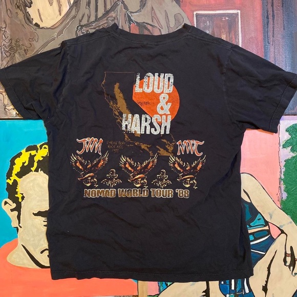 Vintage | Shirts | Vintage Loud Harsh Nomad World Tour T Shirt | Poshmark